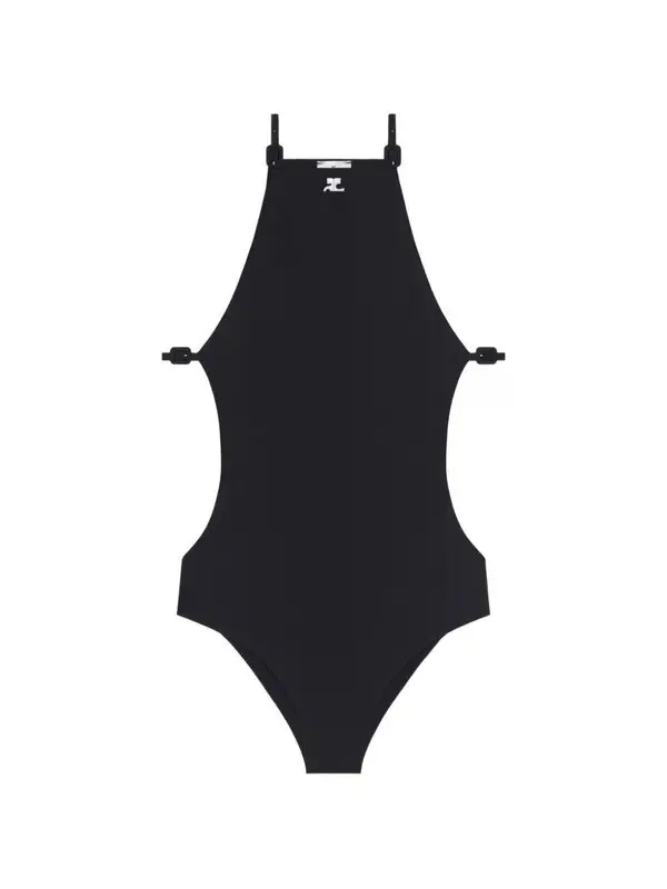 COURREGES Cut-out Swimsuit - Black