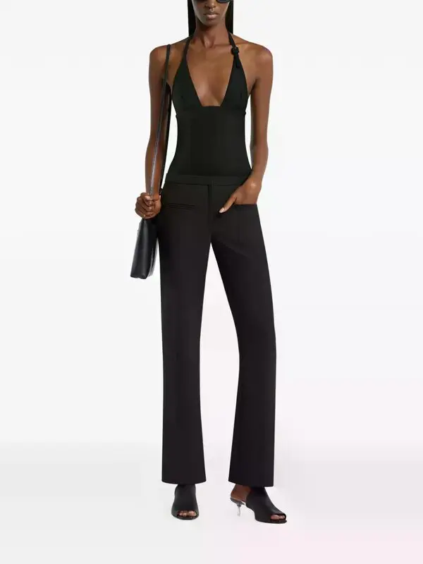 COURREGES Bikini-style Jersey Top - Black