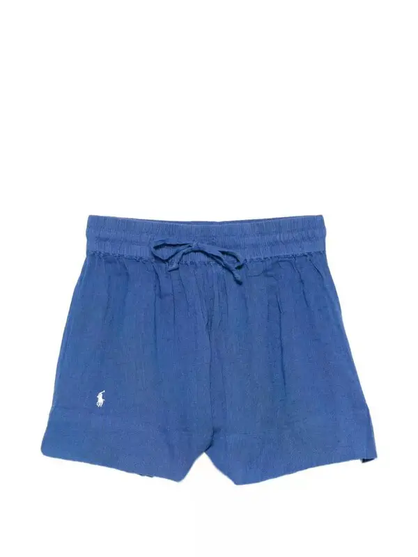 Polo Ralph Lauren Logo-embroidered Drawstring Shorts - Blue