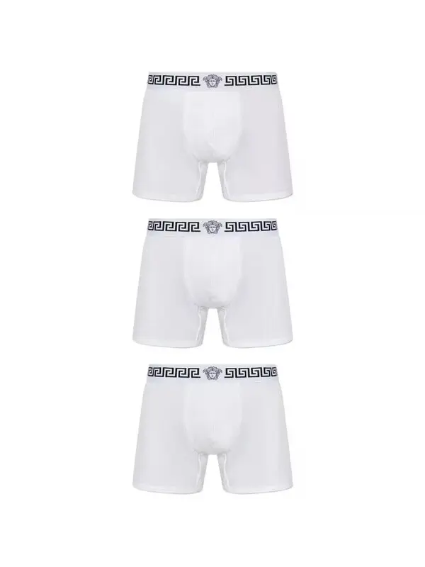 Versace Logo-waistband Briefs - White