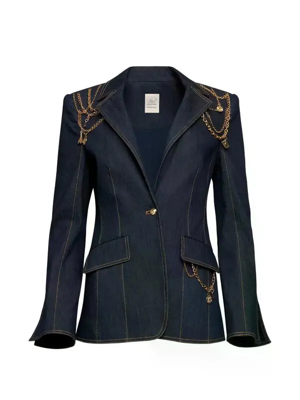 Cinq À Sept Danicka Chain Blazer - Blue