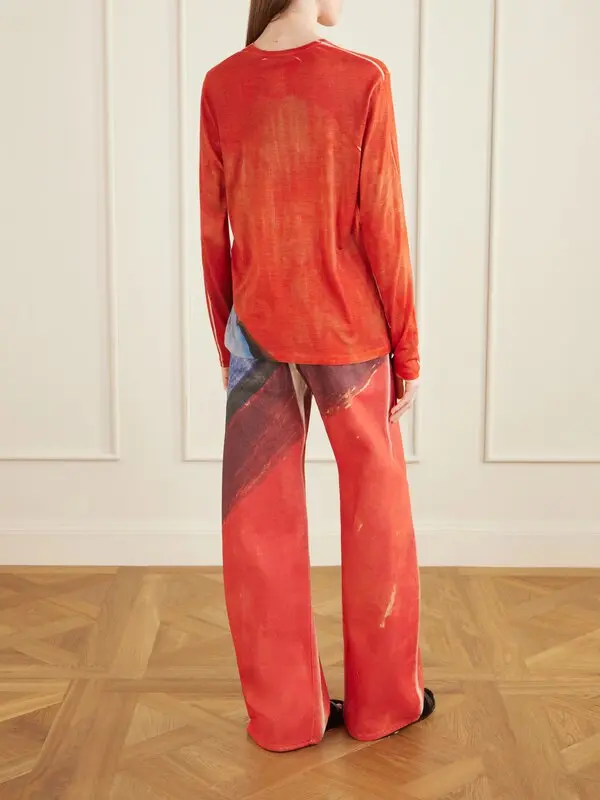 Gabriela Hearst Isaro Printed Cashmere Sweatshirt