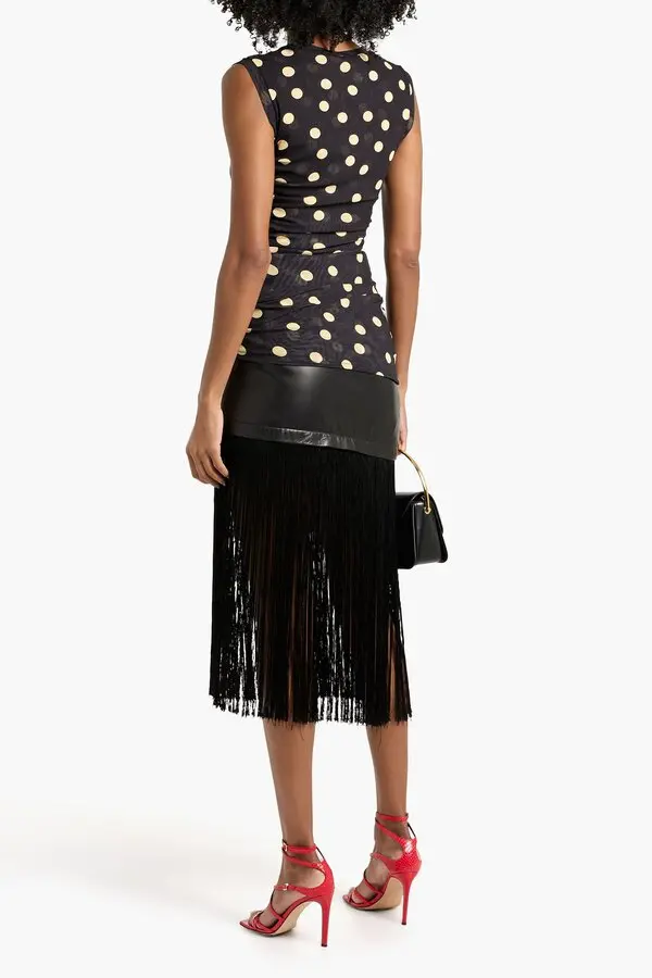 Stella McCartney Polka Dot Mesh Top