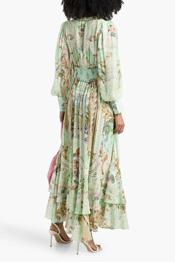 Camilla Crystal-embellished Ruffled Maxi Dress