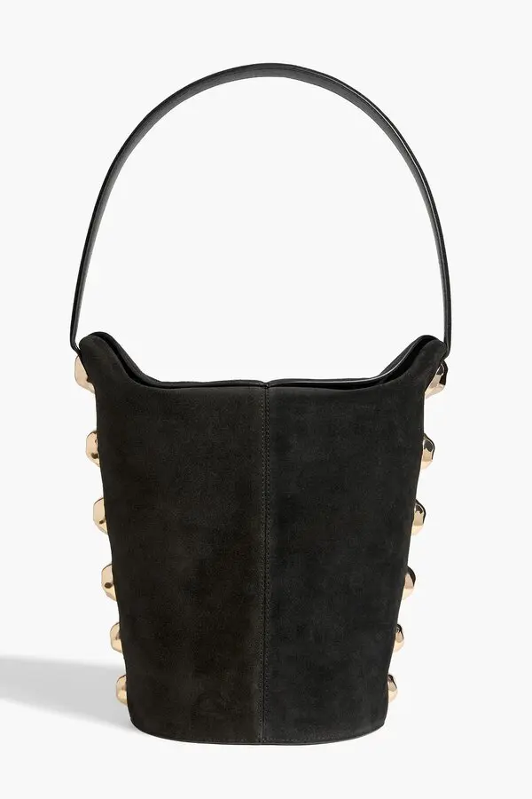 Simkhai Amaya Embellished Bucket Bag - Black