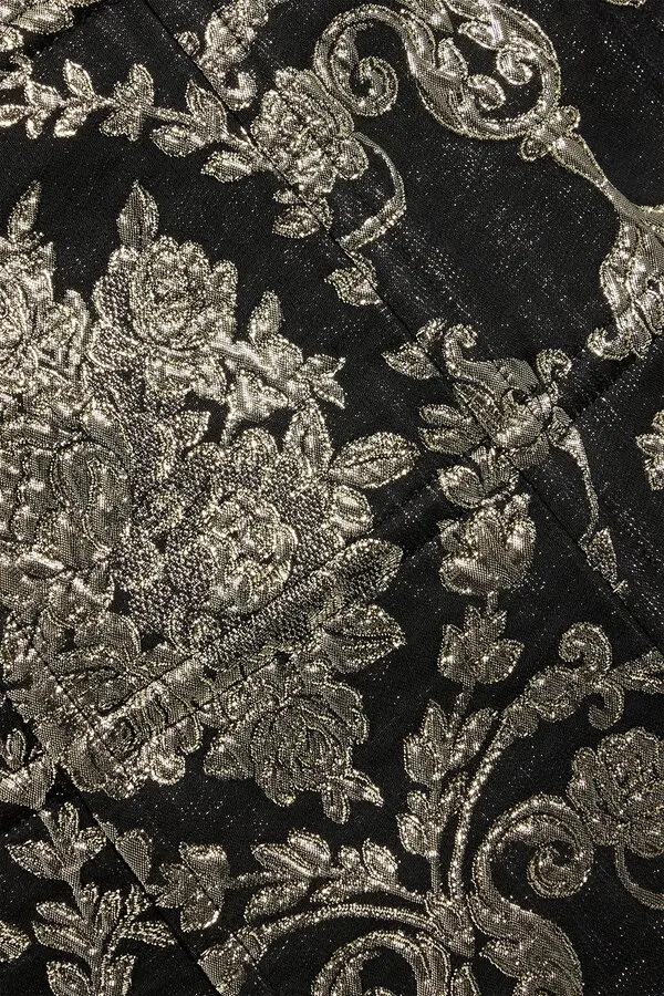 Alice + Olivia Gerda Strapless Brocade Mini Dress