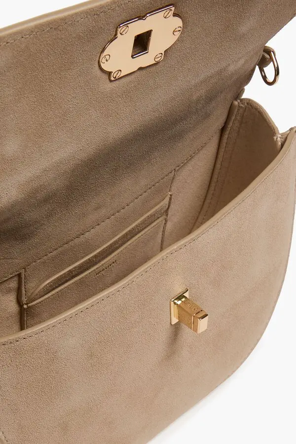 Simkhai Suede Crossbody Bag - Beige