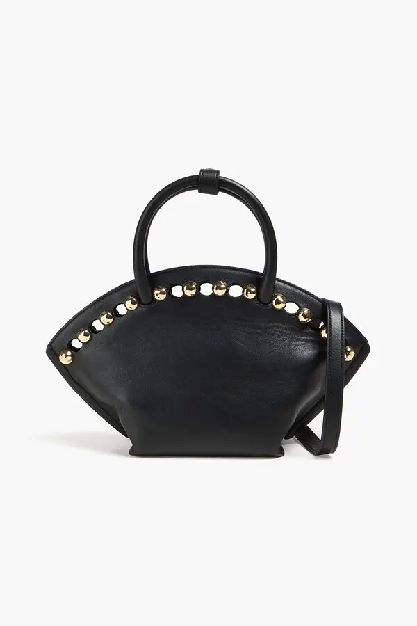 Simkhai Amaya Small Studded Leather Tote - Black