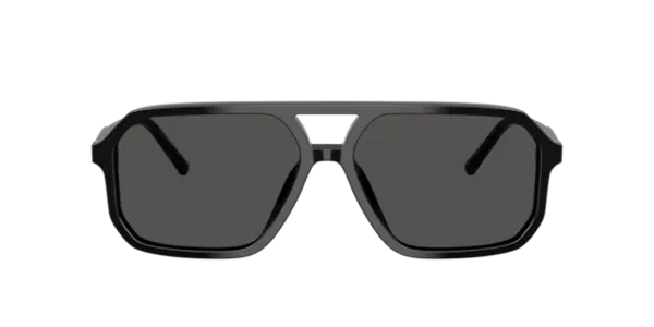 Dolce & Gabbana Sunglasses With Pilot Frame - Black