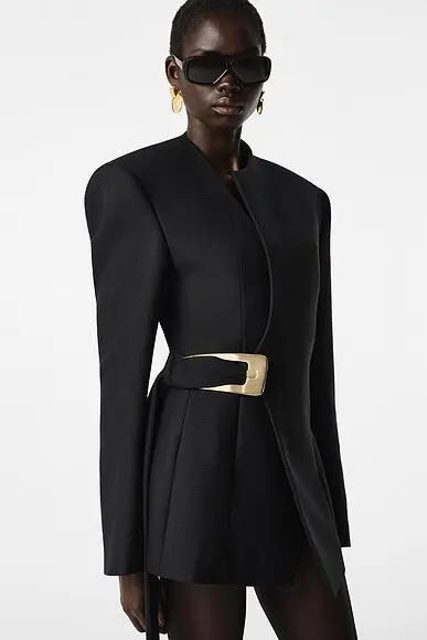 Revolve Sonya Tailored Jacket With Buckle Detail