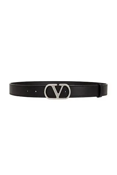 Valentino Garavani Logo Signature Belt - Nero