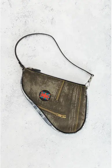 Dior Denim Saddle Bag - Blue