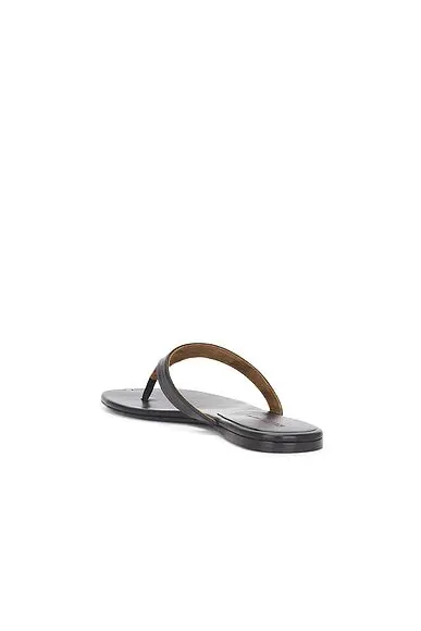 Khaite Archer Thong Sandal - Black