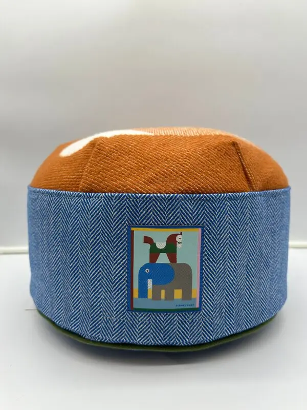 Hermès Animaux Blocks Footstool