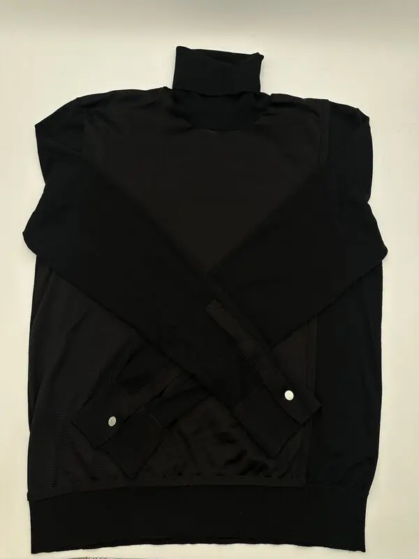 DECADRE Turtleneck Wool And Silk Sweater