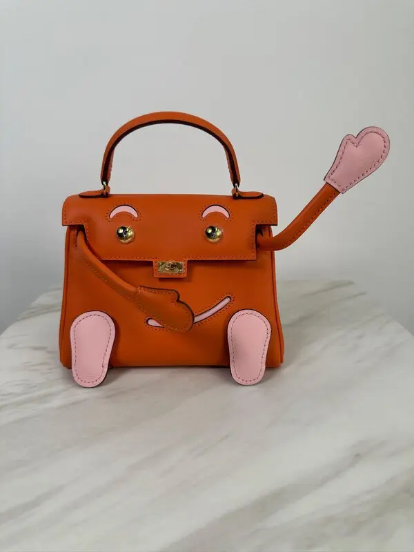 Hermès Kelly Swift Palladium Hardware - Orange
