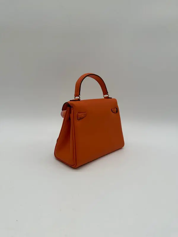 Hermès Kelly Swift Palladium Hardware - Orange