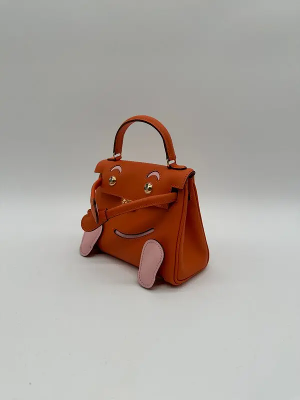 Hermès Kelly Swift Palladium Hardware - Orange