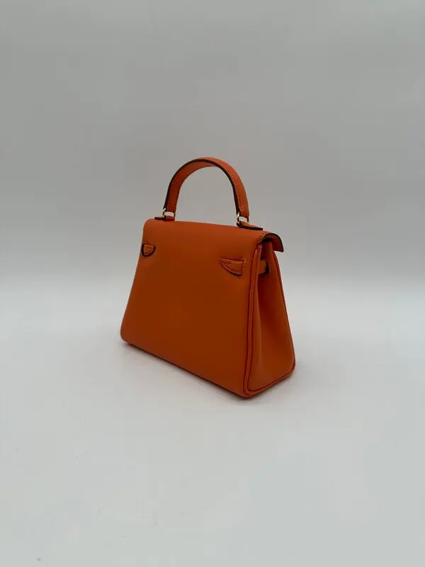 Hermès Kelly Swift Palladium Hardware - Orange