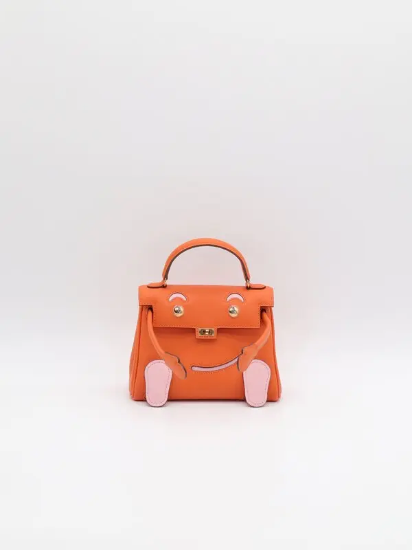Hermès Kelly Swift Palladium Hardware - Orange