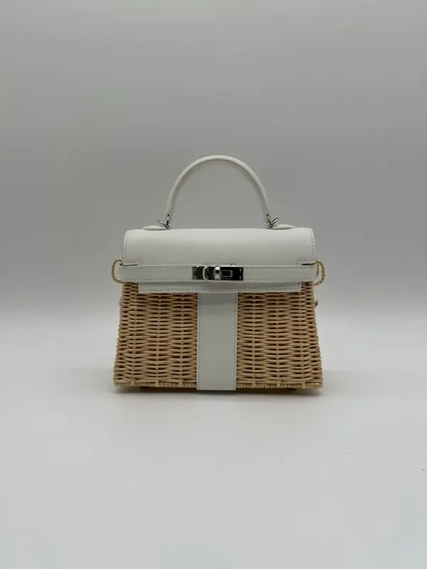 Hermès Mini Kelly Picnic Bag - White