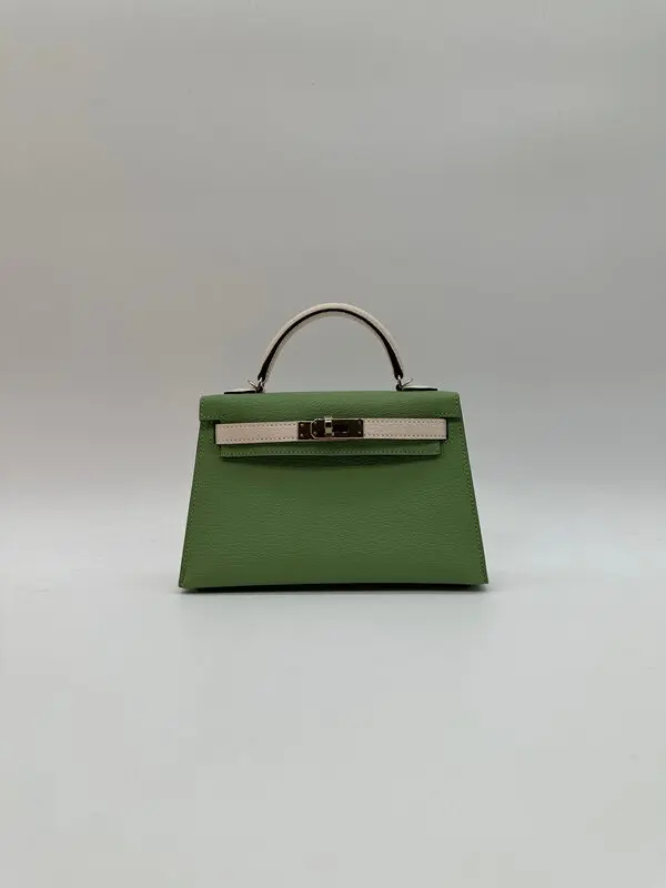 Hermès Mini Kelly Chevre Leather With Palladium Hardware - Multi