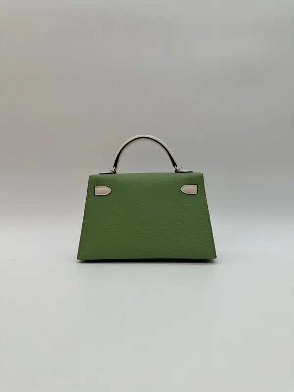 Hermès Mini Kelly Chevre Leather With Palladium Hardware - Multi
