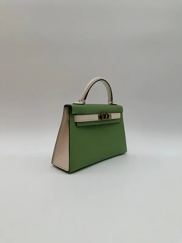 Hermès Mini Kelly Chevre Leather With Palladium Hardware - Multi