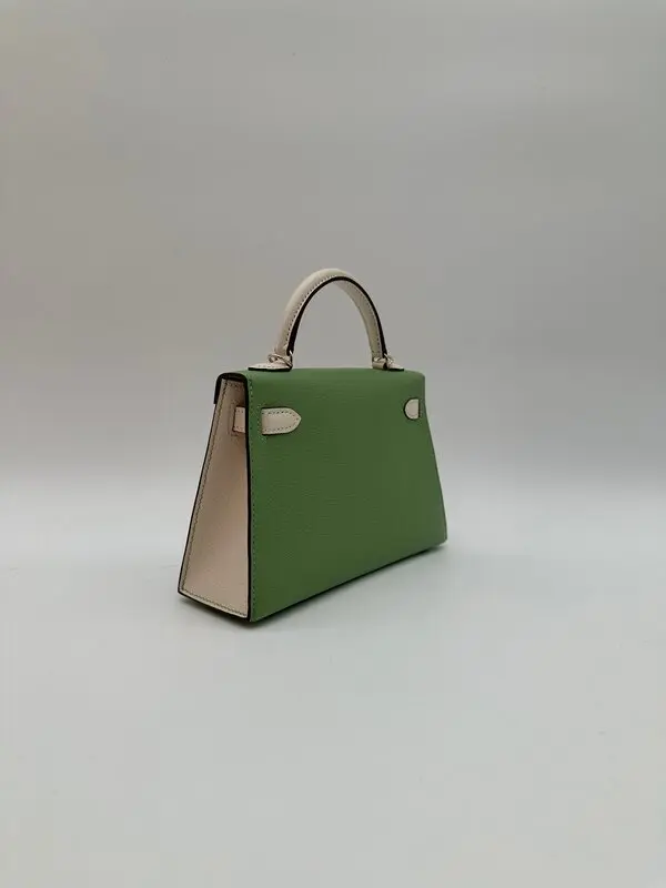 Hermès Mini Kelly Chevre Leather With Palladium Hardware - Multi