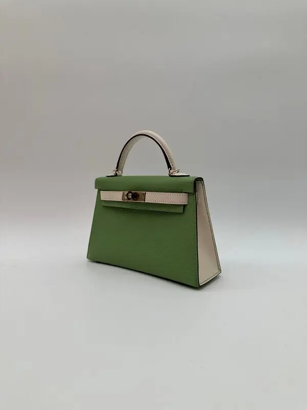 Hermès Mini Kelly Chevre Leather With Palladium Hardware - Multi