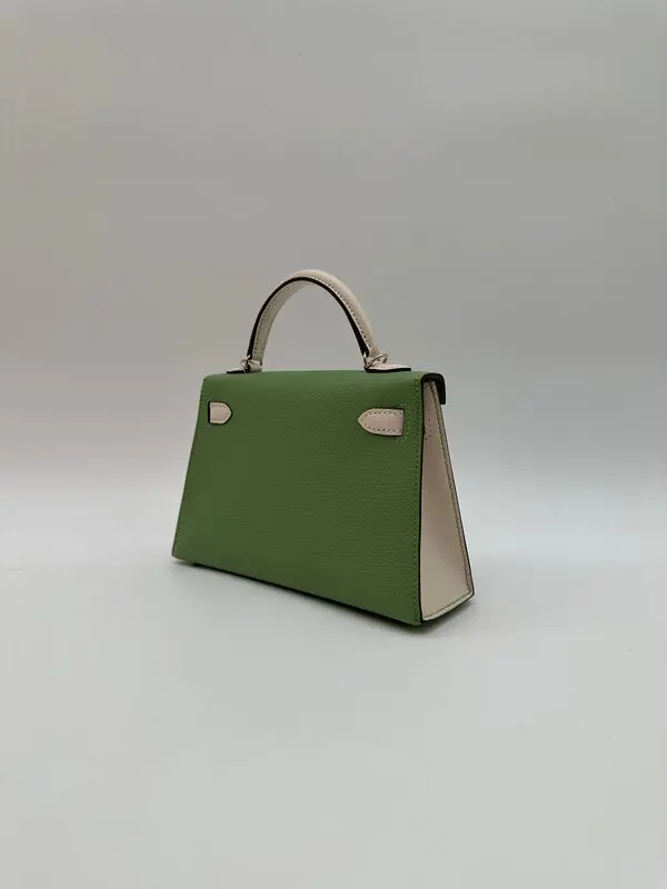 Hermès Mini Kelly Chevre Leather With Palladium Hardware - Multi