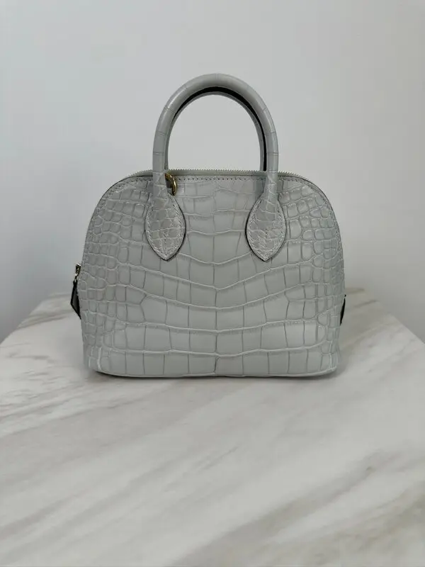 Hermès Bolide In Matte Alligator With Gold Hardware