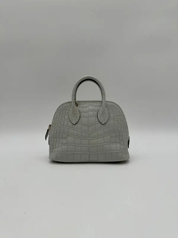 Hermès Bolide In Matte Alligator With Gold Hardware