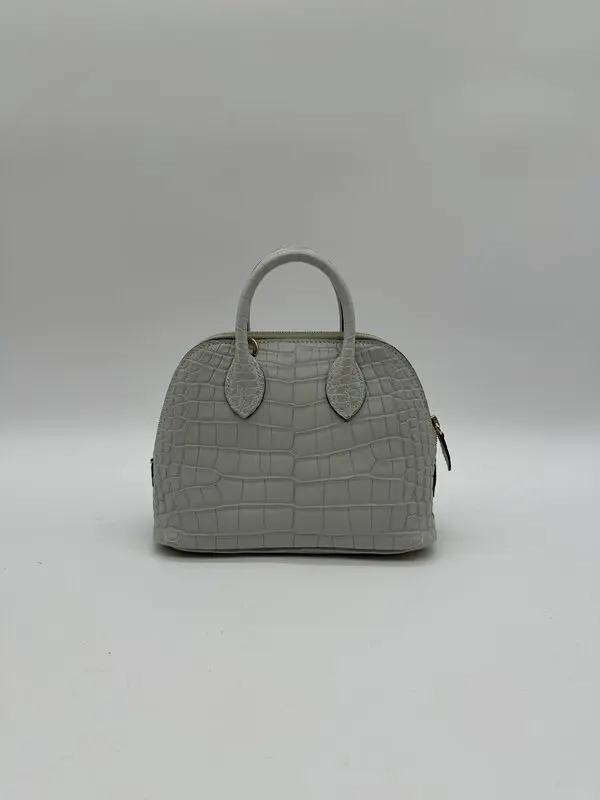 Hermès Bolide In Matte Alligator With Gold Hardware
