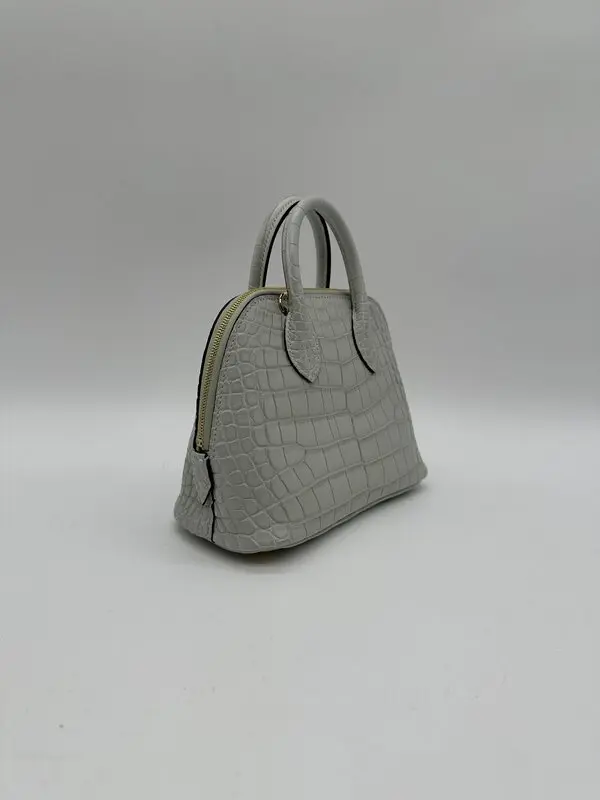 Hermès Bolide In Matte Alligator With Gold Hardware