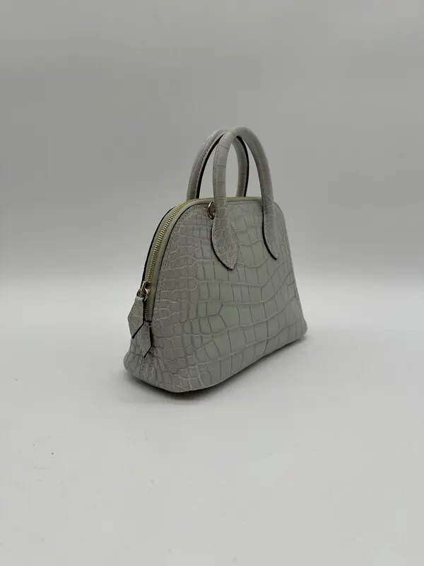 Hermès Bolide In Matte Alligator With Gold Hardware
