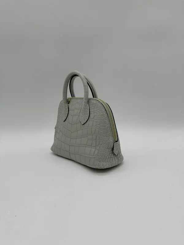 Hermès Bolide In Matte Alligator With Gold Hardware