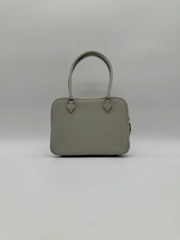 Hermès Plume Chevre Gris Perle