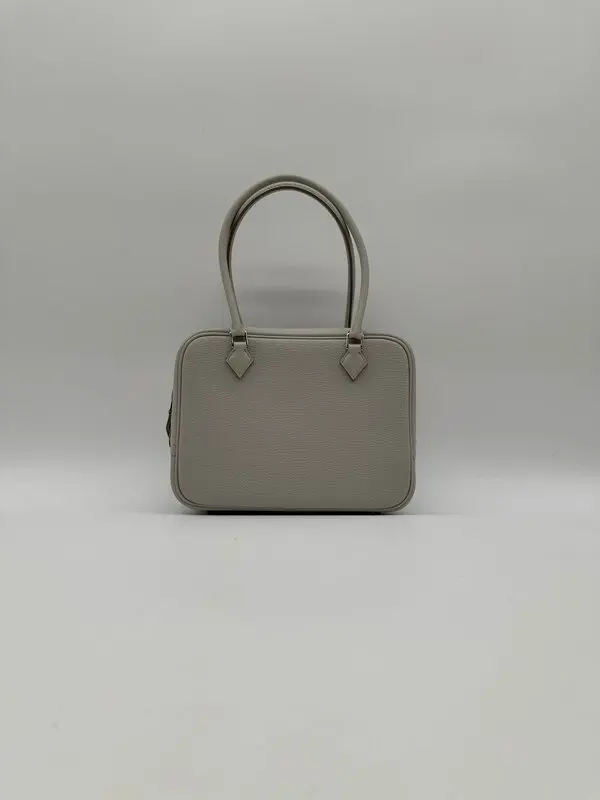 Hermès Plume Chevre Gris Perle