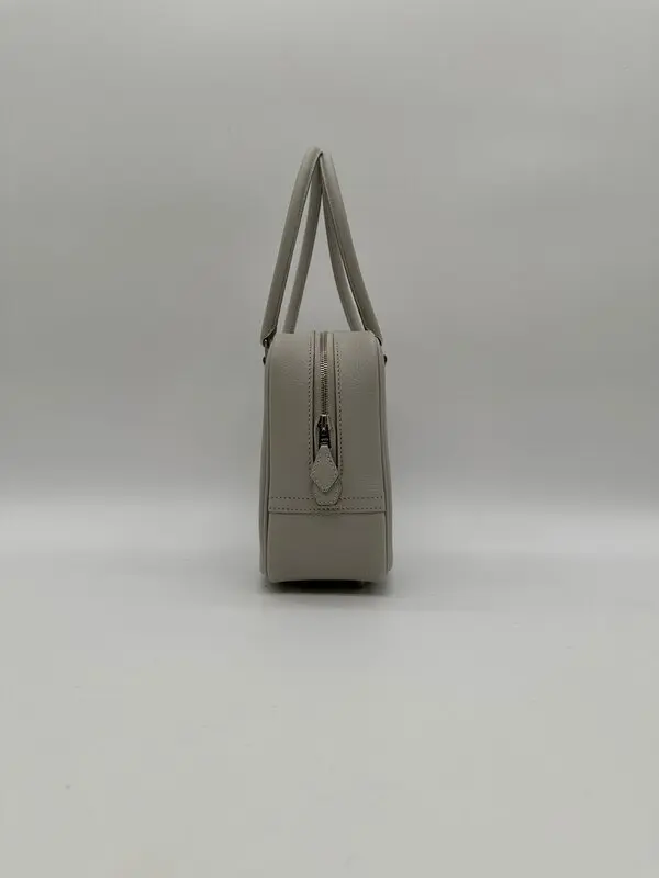 Hermès Plume Chevre Gris Perle