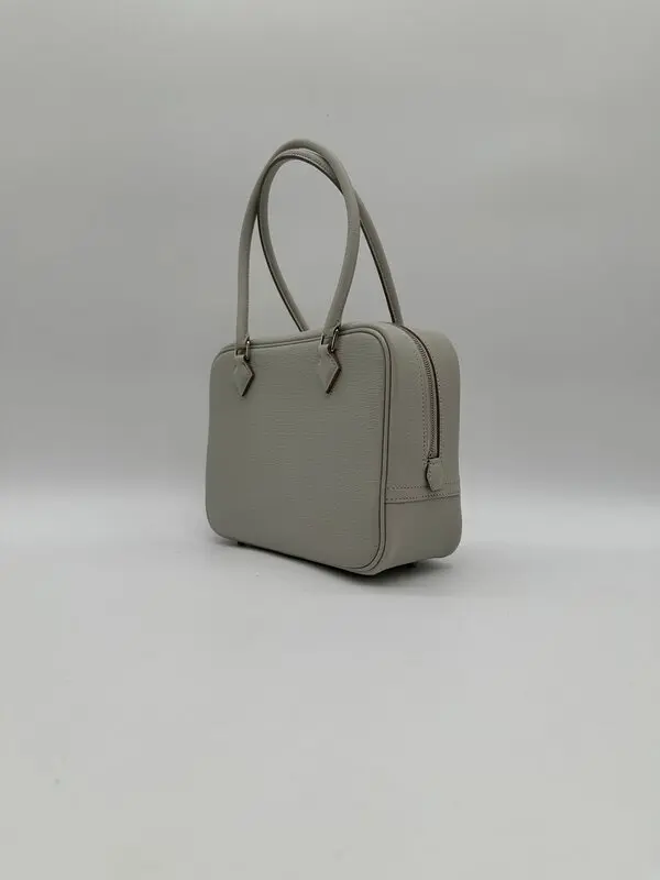 Hermès Plume Chevre Gris Perle