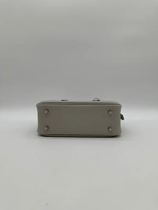 Hermès Plume Chevre Gris Perle