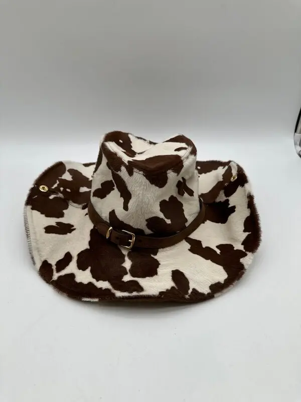 Miu Miu Printed Leather Cowboy Hat - Multi