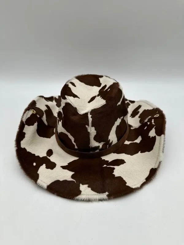 Miu Miu Printed Leather Cowboy Hat - Multi