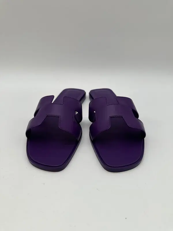 Hermès Leather Sandal - Purple