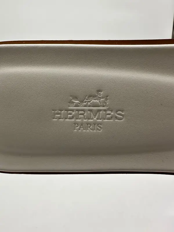 Hermès Oran Sandal Veau Box Blanc - White