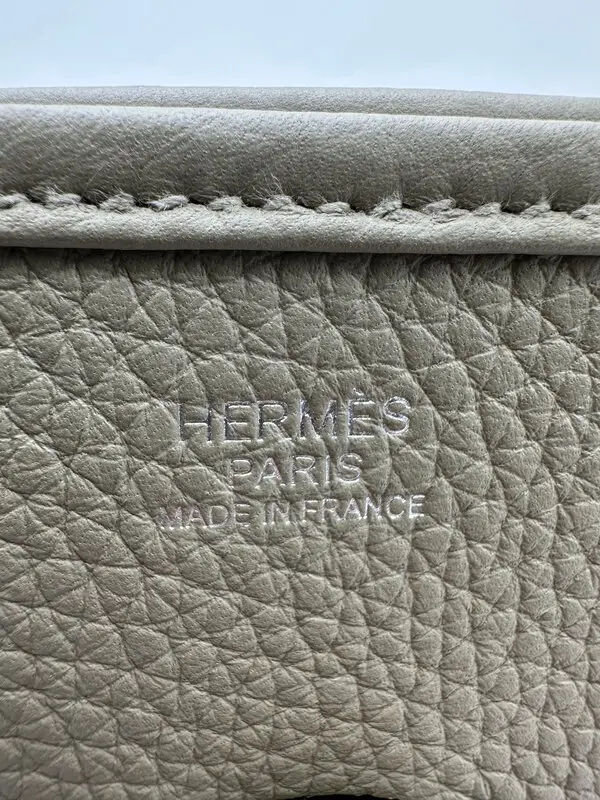 Hermès Evelyne Iii Sauge Taurillon Clemence With Palladium Hardware - Green