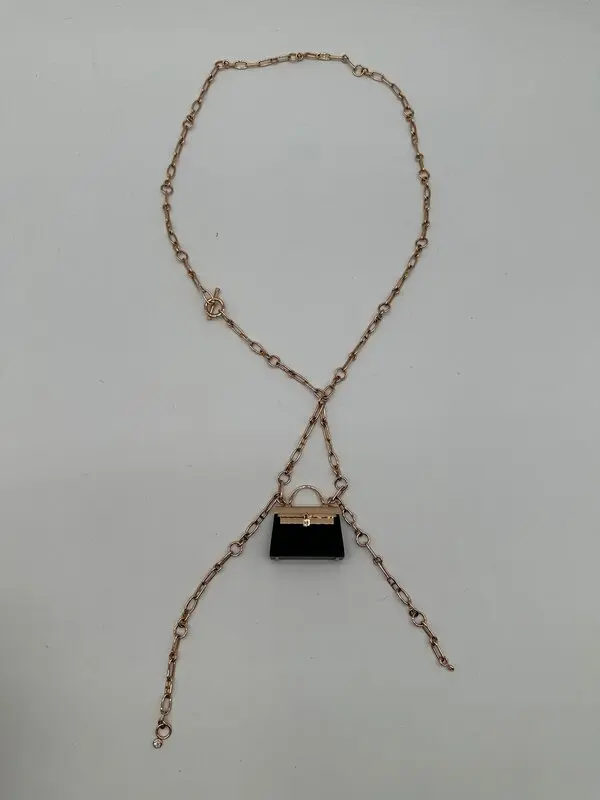 Hermès Précieux Kelly Long Pendant 49d 0.47ct