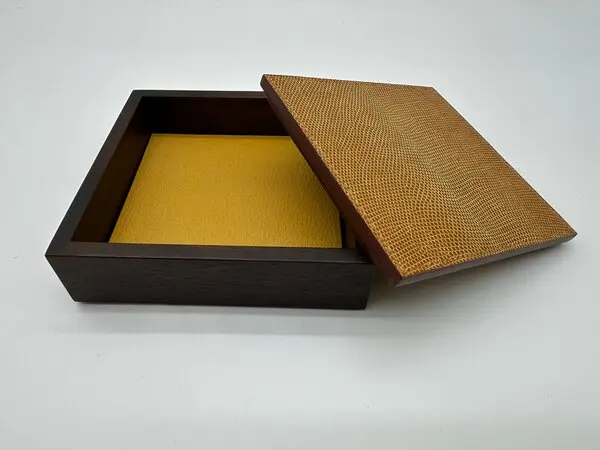 Hermès Lizard Wooden Box