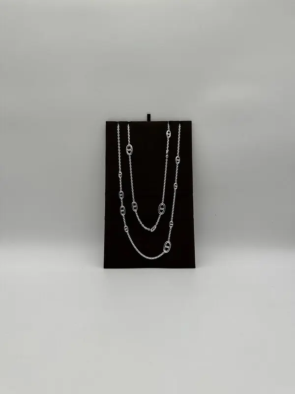Hermès Farandole Long Necklace - Silver